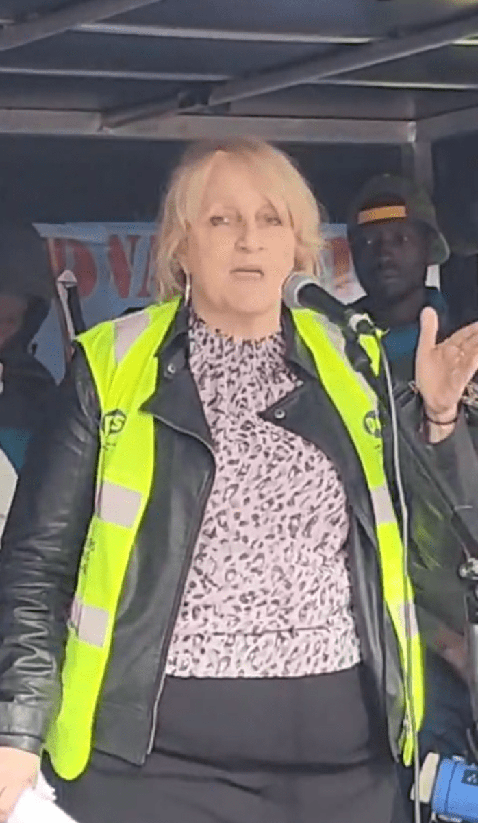 Angela Grant speaking at Glasgow Stand Up To Racism demonstration | PCS ...